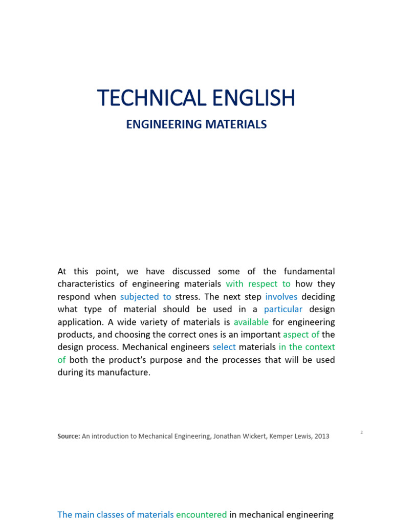 Tech Eng 06 Engineering Materials - 2023 | PDF | Polymers | Composite Material