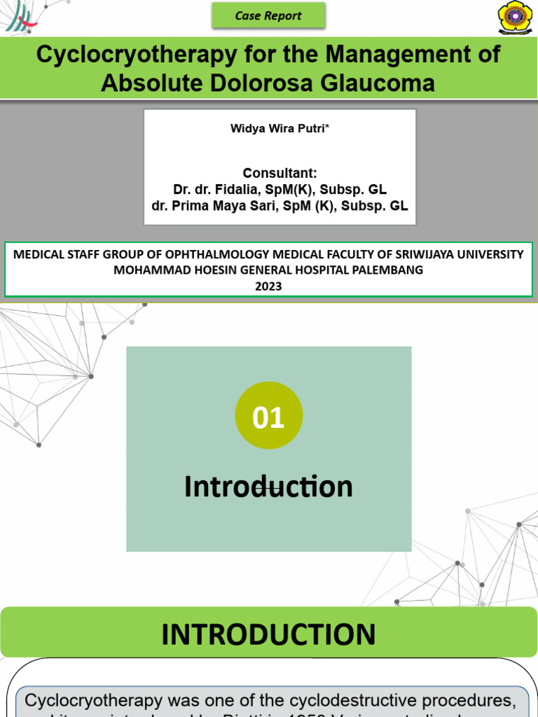 CASE GLAUCOMA Fix | PDF | Glaucoma | Human Eye