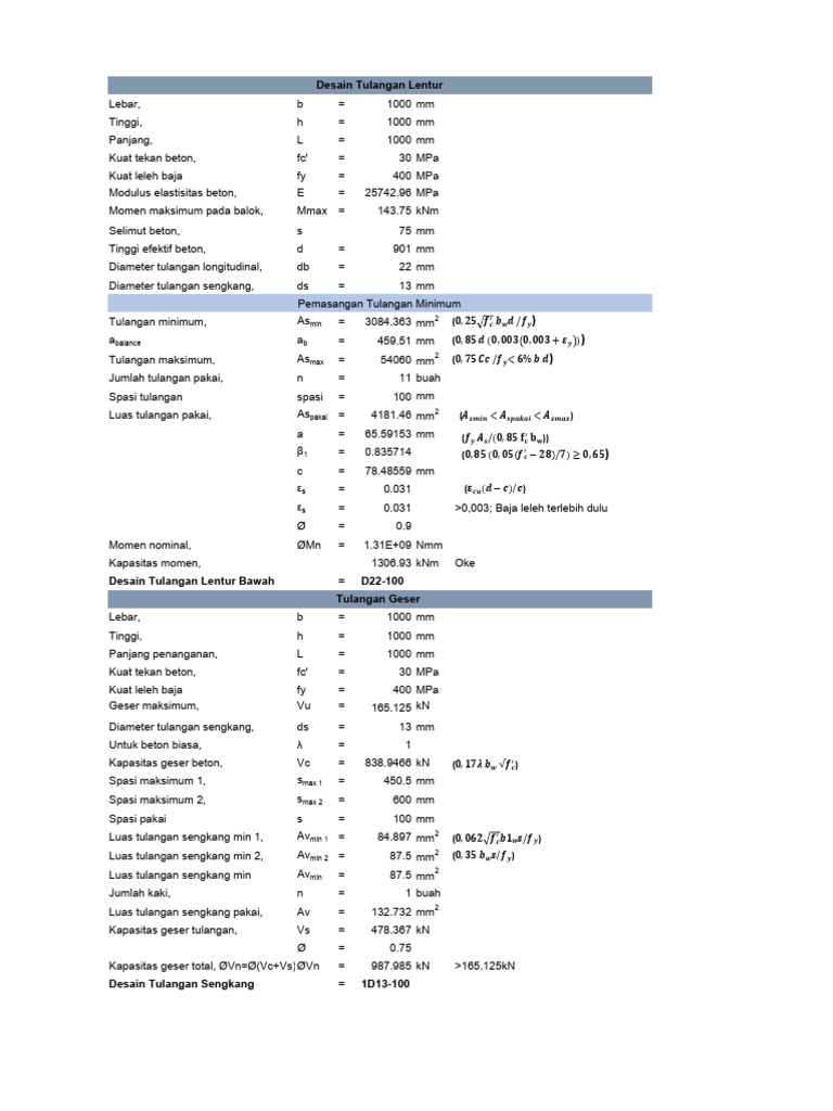 Tulangan DPT | PDF | Sains & Matematika