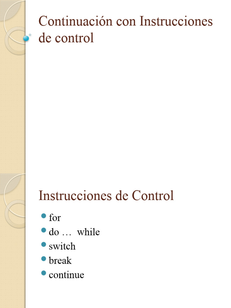 04 Instrucciones de Control For | PDF | Programación de computadoras | Arquitectura de Computadores