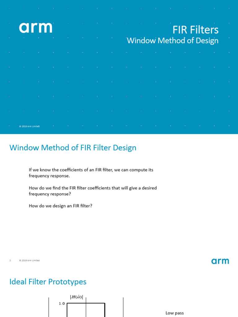 Lecture06 FIR Part2 | PDF | Low Pass Filter | Filter (Signal Processing)