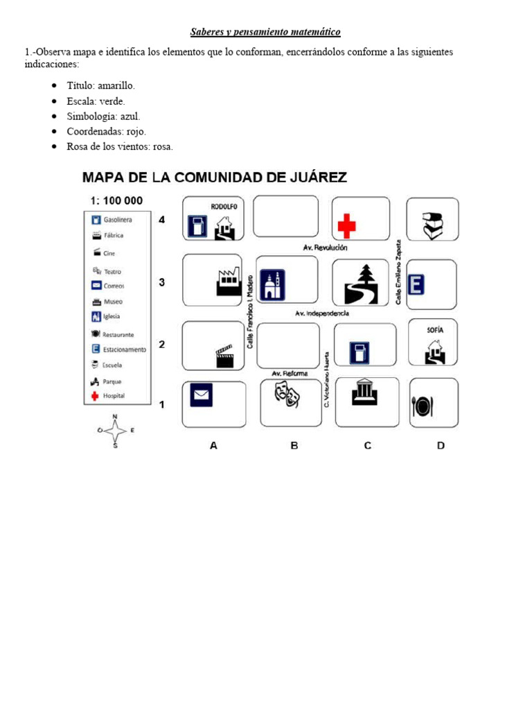 Examen Saberes y Pensamiento Matemático | Descargar gratis PDF | Teatro | Mapa