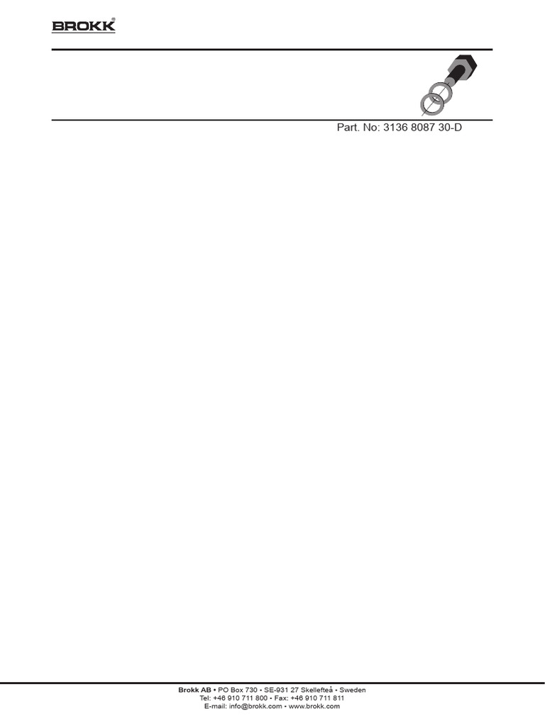 Leiten - Despiece - Robot Demoledor Brokk 110 | PDF