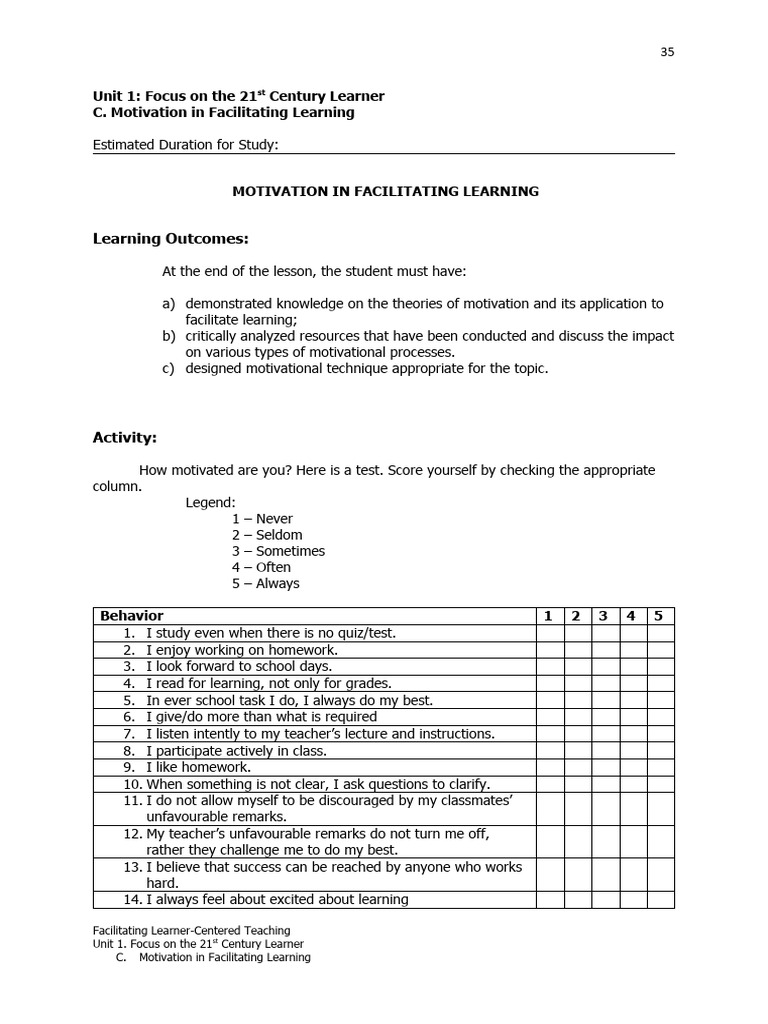 Motivation Strategies for Learners | PDF | Motivational | Motivation