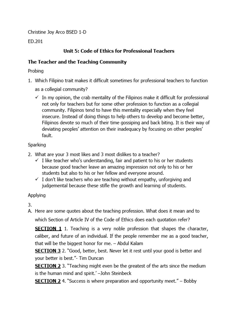 The Teacher and The Teaching Community | PDF | Teachers | Community