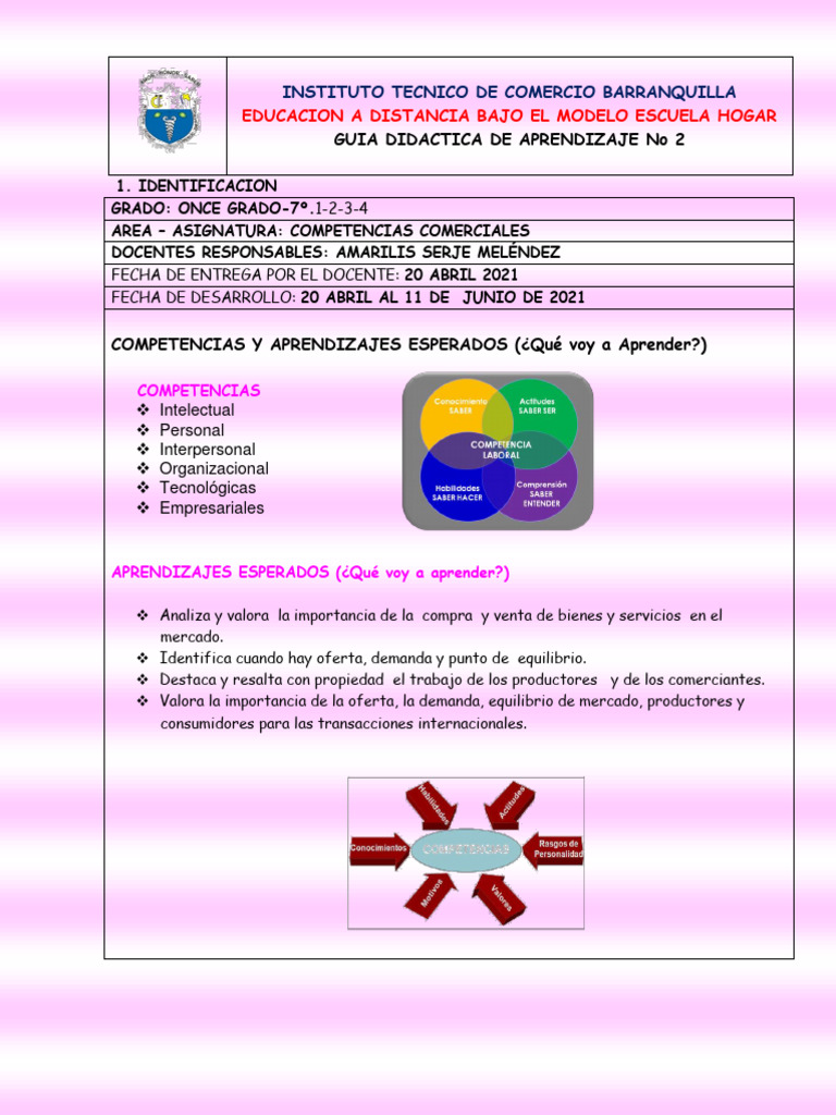 Guia No. 2-7o. Nuevo Formato | PDF | Mercado (economía) | Oferta (economía)