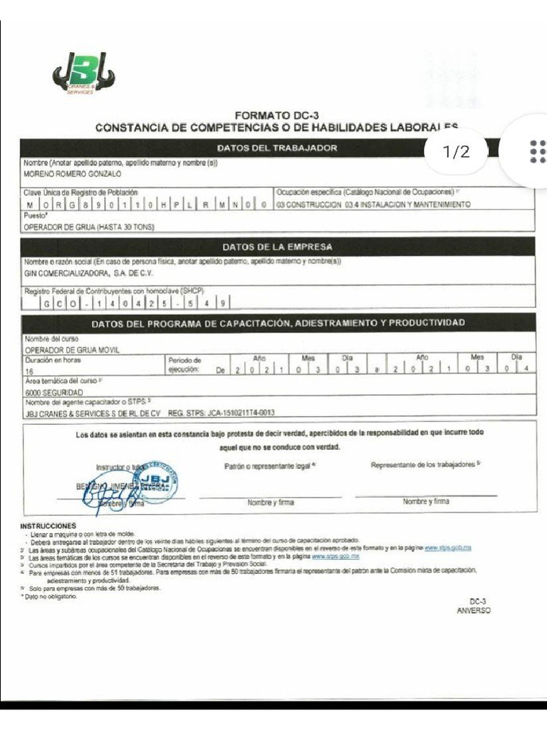 Carta y dc3 Gonzalo | PDF