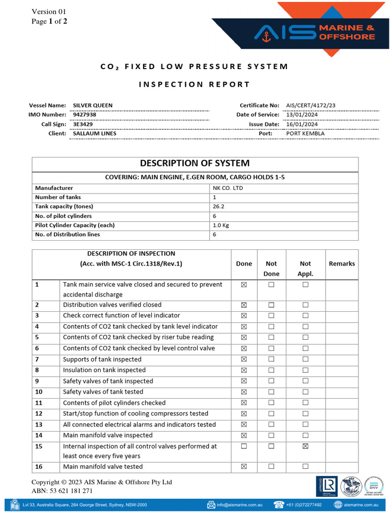 Fixed CO2 - High Pressure System | PDF | Valve | Engines