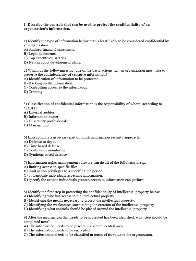05 - Part 2 - Confidentiality and Privacy Controls | PDF