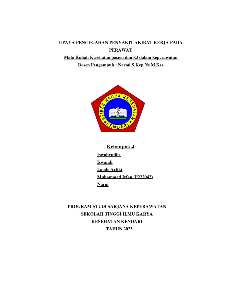 Tugas k3 Kelompok 4 | PDF