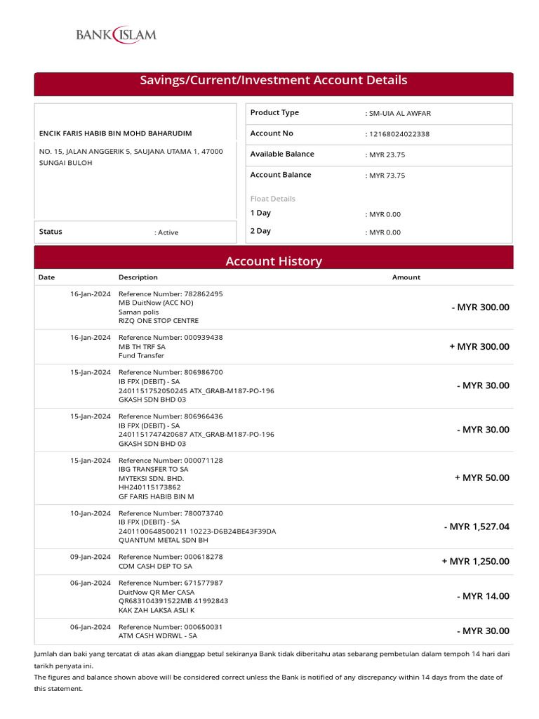 Bank Islam IB | PDF | Business | Economies
