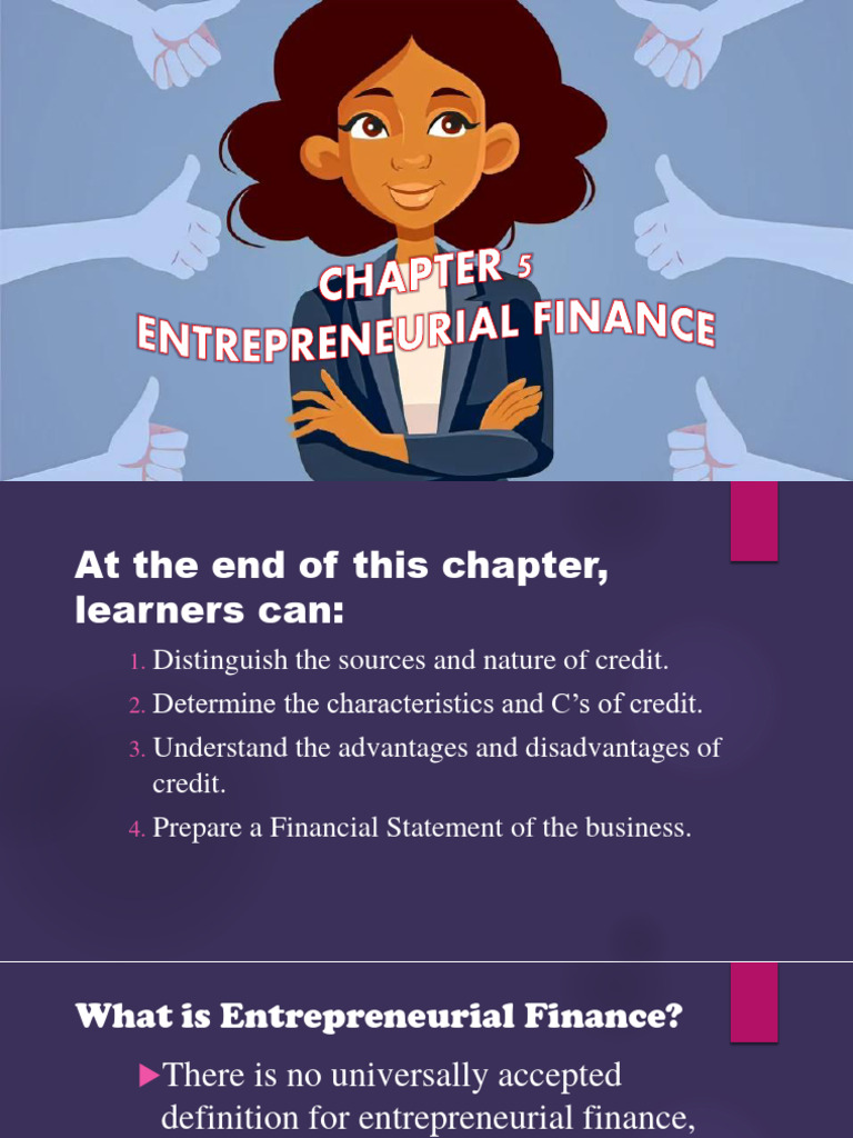 Chapter 5 Entrepreneurial Finance | PDF | Loans | Stocks