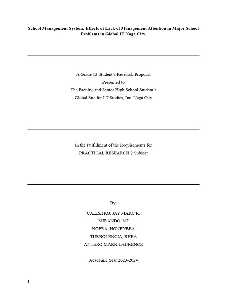 Research Paper of LIBMANAN GROUP 1 | PDF | Teachers | Cognition