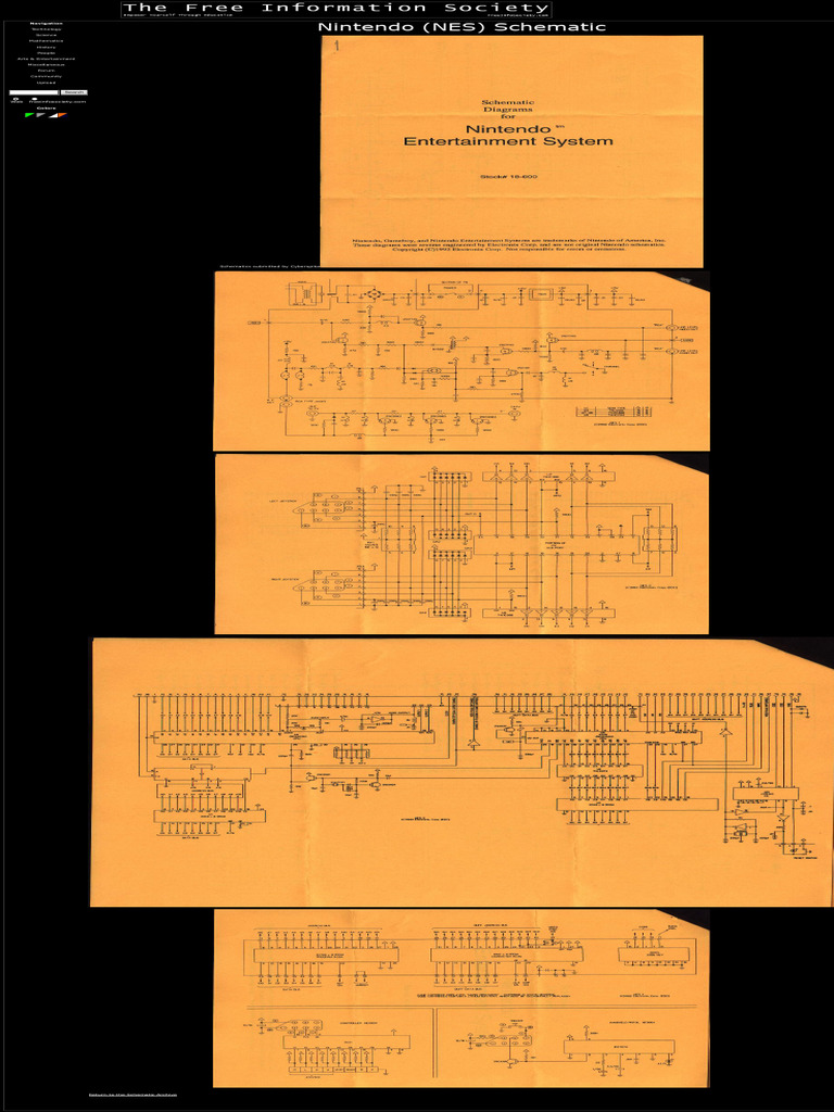 NES Schematic Documentation | PDF