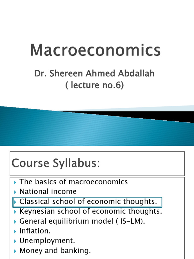 Classical Theory | PDF | Economics | Economic Equilibrium