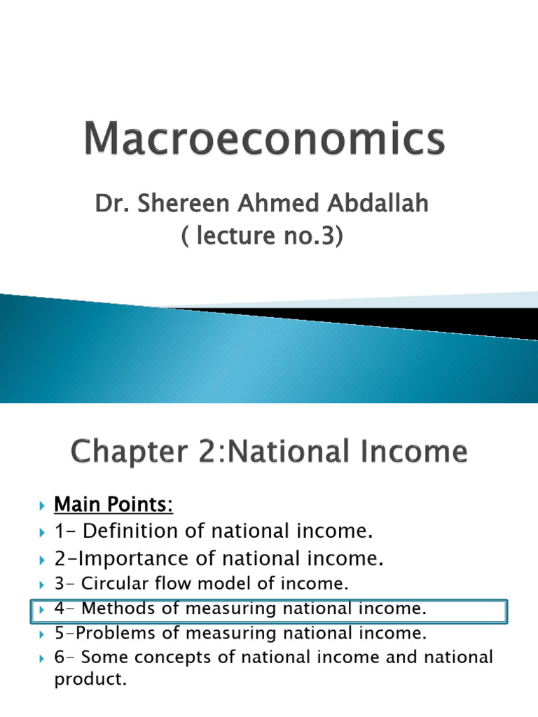 Macro Chapter 2 (Part 2) | PDF | Measures Of National Income And Output ...