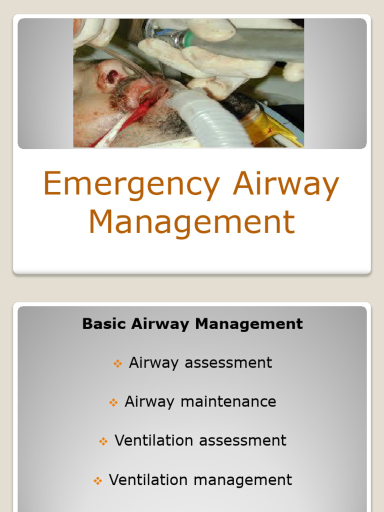 Emergency Airway Management | PDF | Clinical Medicine | Medical Specialties