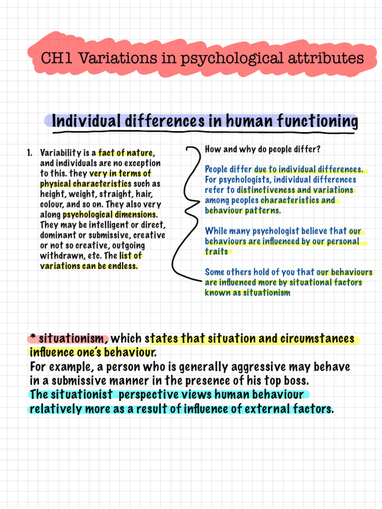 Variations in Psychological Attributes | PDF | Intelligence ...