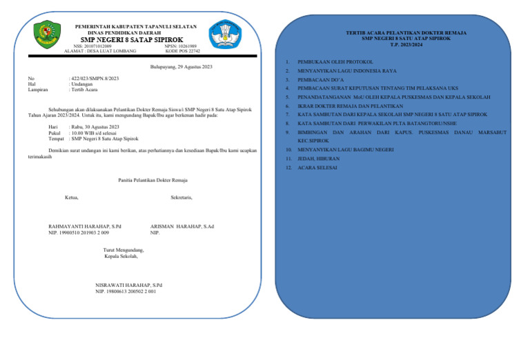 Undangan PKPR 2023 | PDF