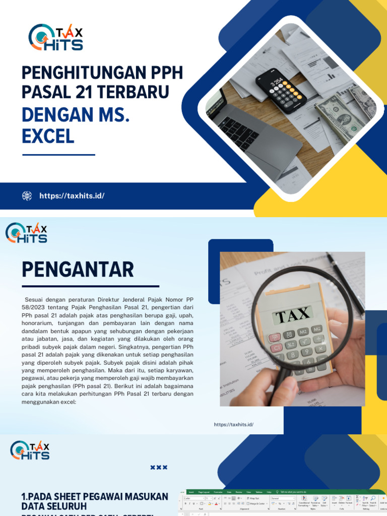 Tutorial Perhitungan PPH Pasal 21 Terbaru Menggunakan Ms. Excel | PDF