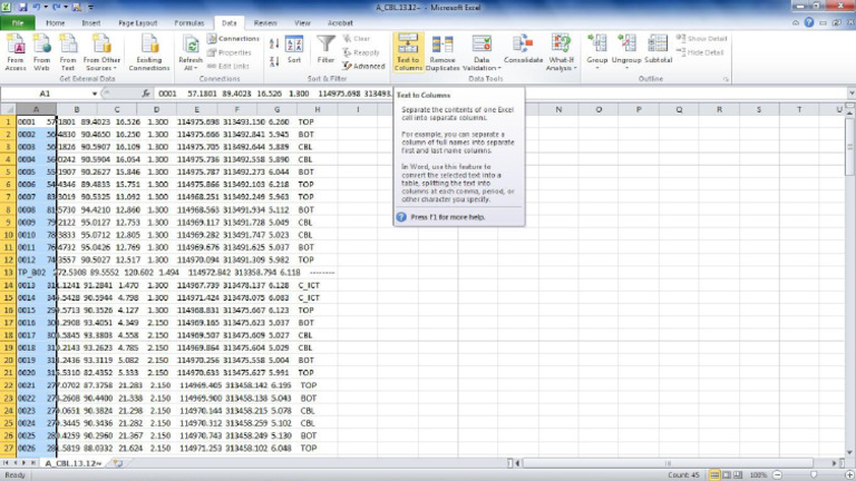 Raw Data and Excel | PDF