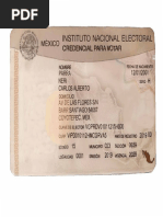 Credencial INE: Datos de Votante México | PDF