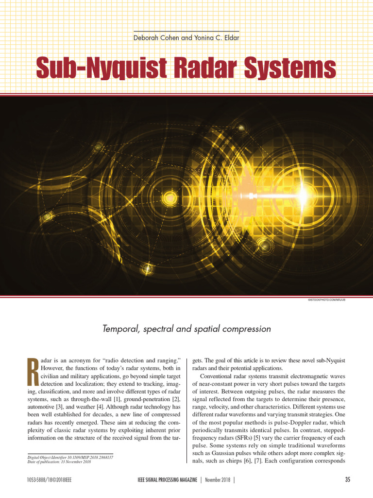 Sar cs1 | PDF | Radar | Sampling (Signal Processing)