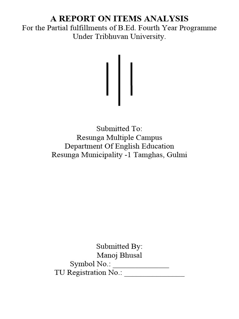 A Report On Item Analysis | PDF | Evaluation Methods | Cognitive Science