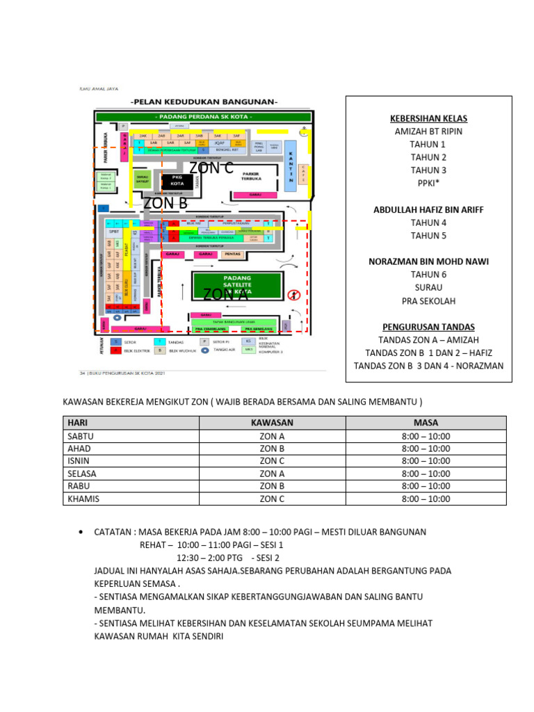 KAWASAN BEKEREJA MENGIKUT ZON | PDF