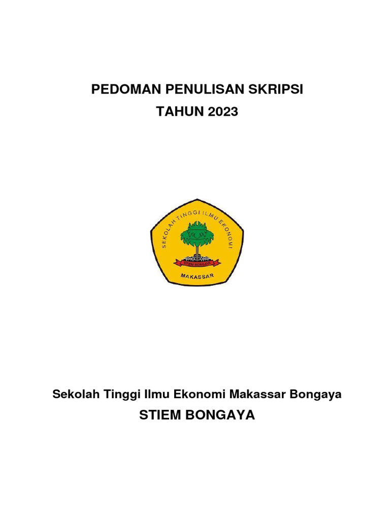 Buku Pedoman Penulisan Skripsi 2023 | PDF | Seni