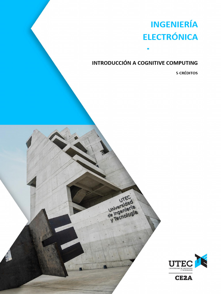 Silabo de Introducción a Cognitive Computing | PDF | Computación en la nube | Bases de datos