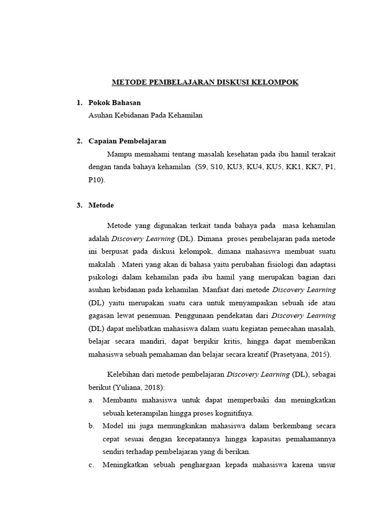 Metode Pembelajaran | PDF