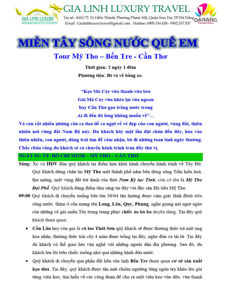Mta2 My Tho Ben Tre Can Tho | PDF