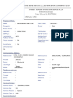 New India Mediclaim Proposal Form | PDF | Insurance | Wellness
