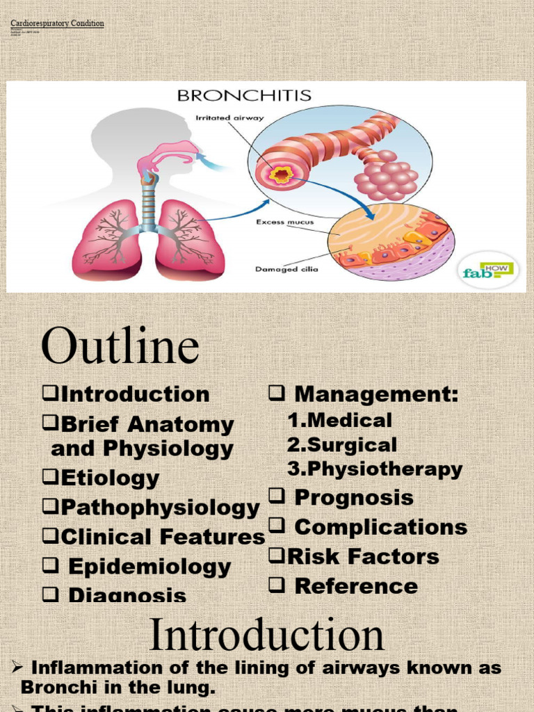 Bronchitis Presentation | PDF | Bronchitis | Lung