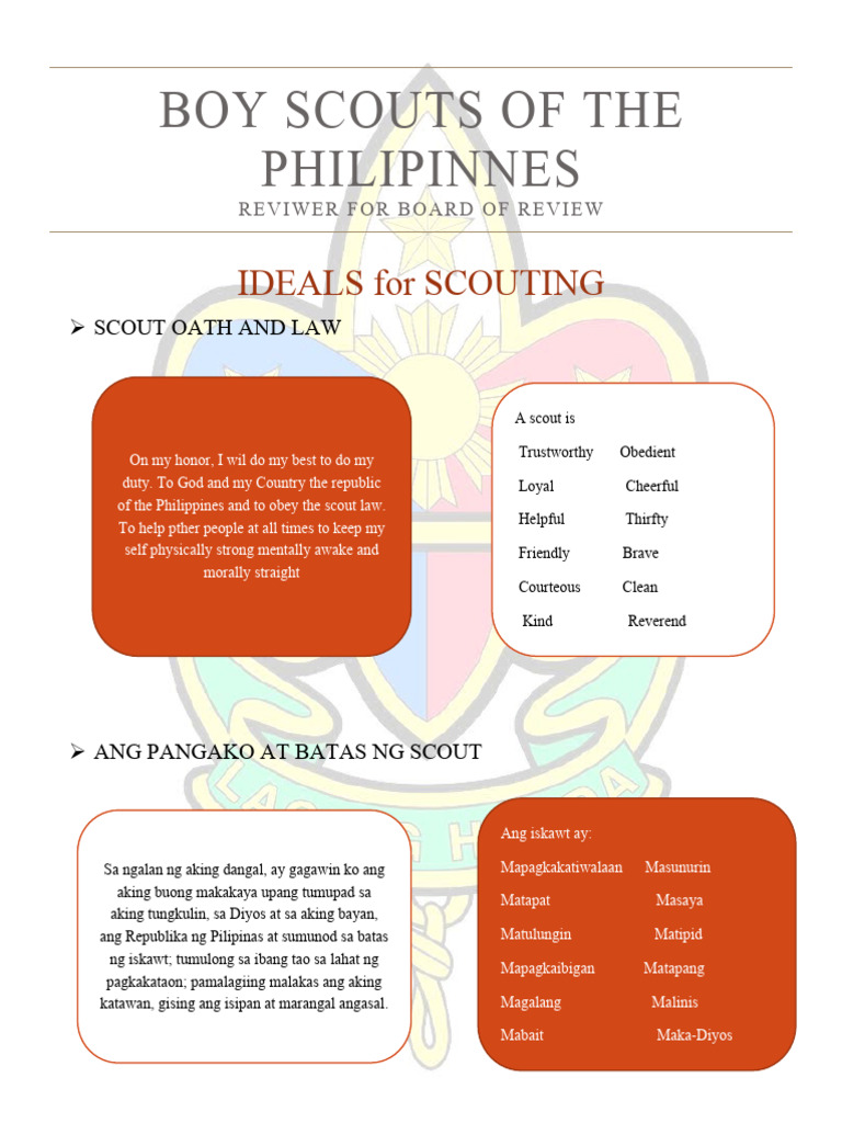Boy Scouts of The Philipinnes Enchanced | PDF | Scouting | Outdoor ...