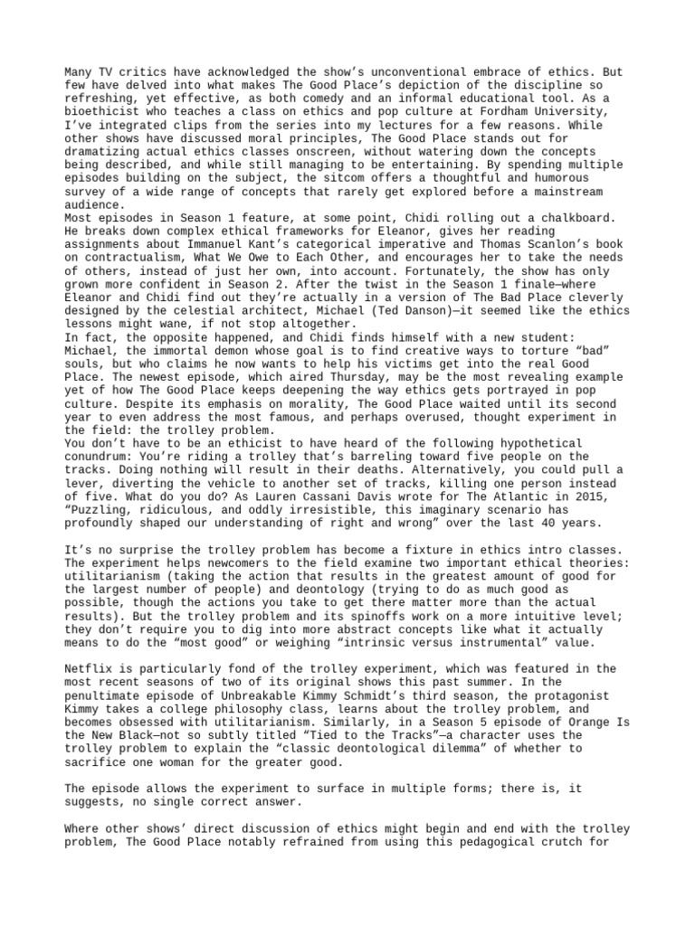 The Trolley Problem | PDF