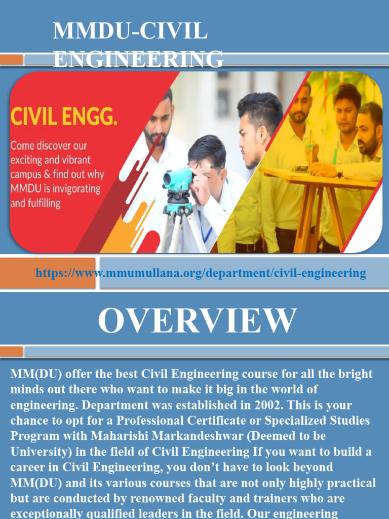 Mmdu-Civil Engineering | PDF | Technology & Engineering