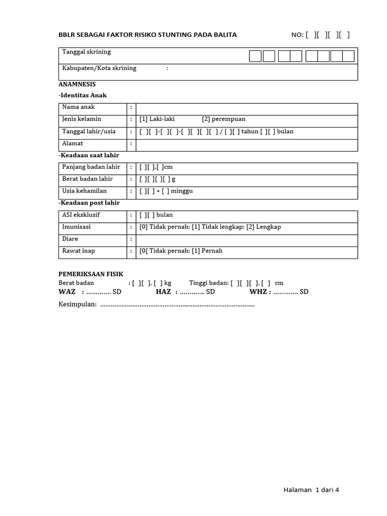 CRF TB Stunting | PDF