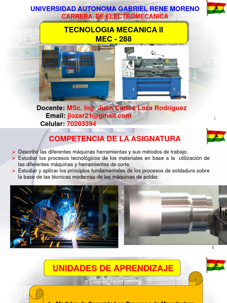 Presentación Asignatura MEC-288 | PDF | Laboratorios | Soldadura