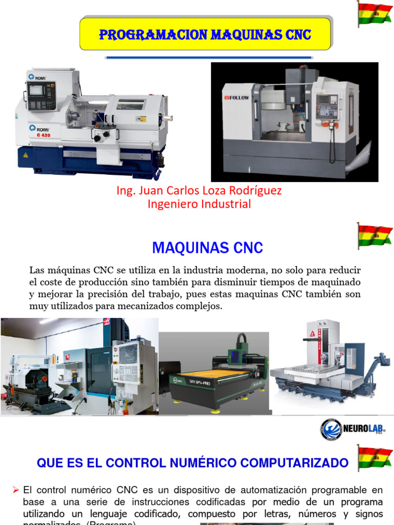 Tema 3.1 Programacion y Mecanizado CNC | PDF | Control numerico | Informática