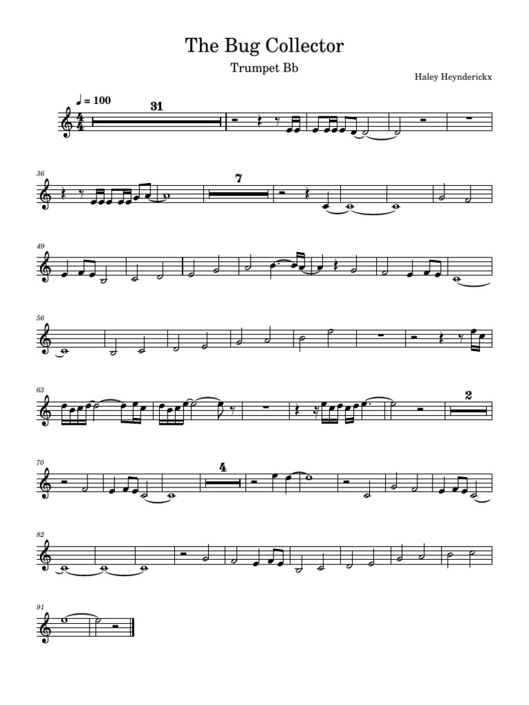 The Bug Collector Trumpet BB | PDF