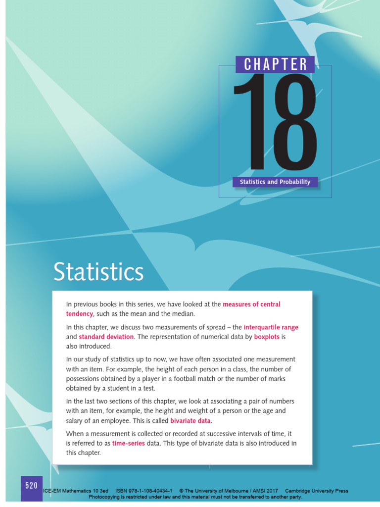 Chapter 18 | PDF | Quartile | Statistical Analysis