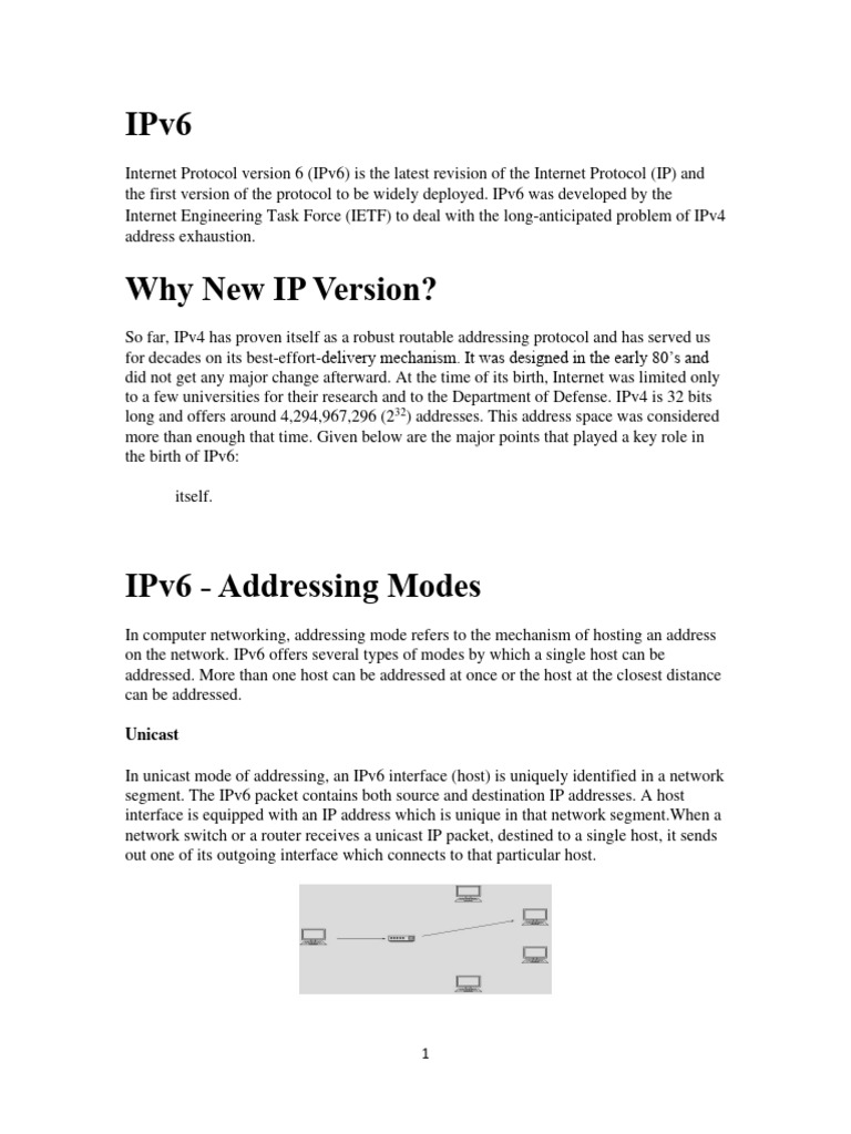 IPv 6 | PDF | I Pv6 | Ip Address