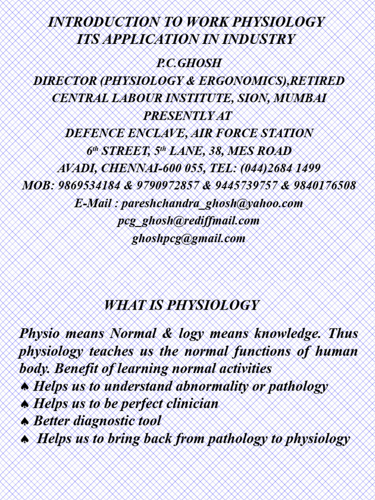 PCG (Introduction To Workphysiology Its Application in Industry) | PDF ...