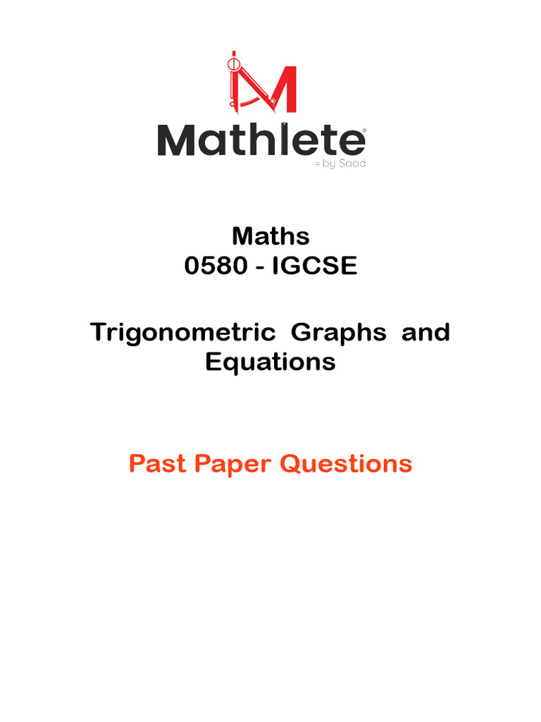 Trigonometric Graphs and Equations Past Papers | PDF