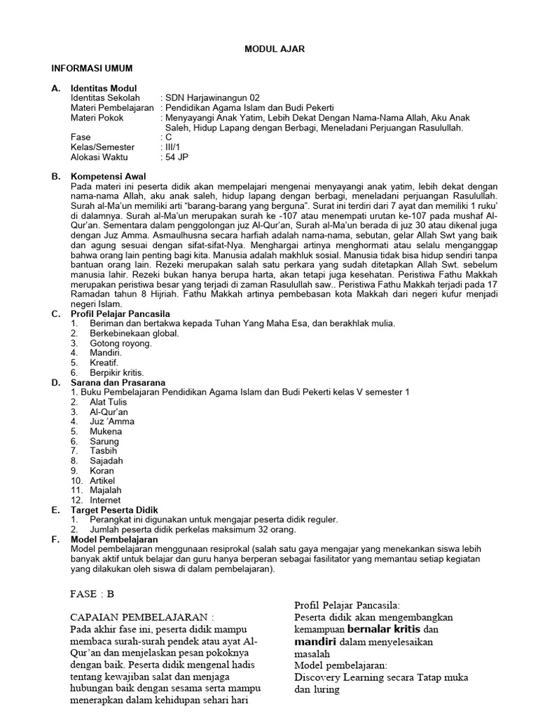 Pai KLS 3 Ikm Full | PDF