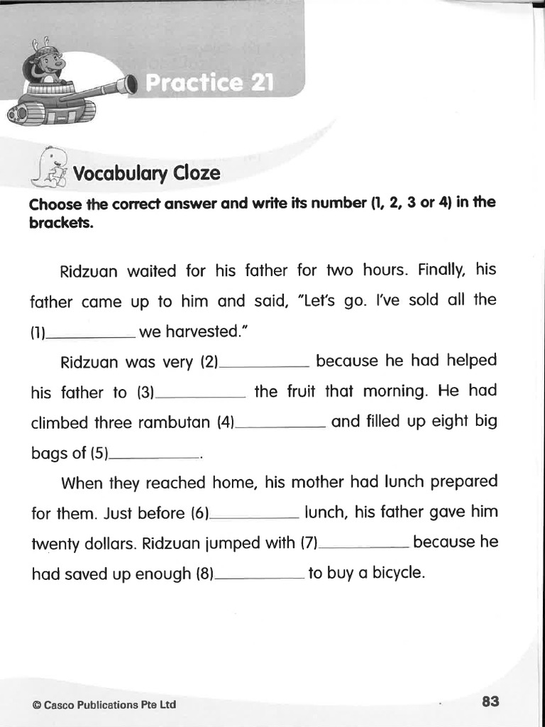 P2 Classroom English (Practice 21-30) | PDF
