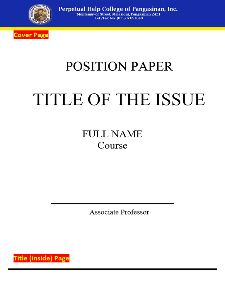 Position Paper | PDF