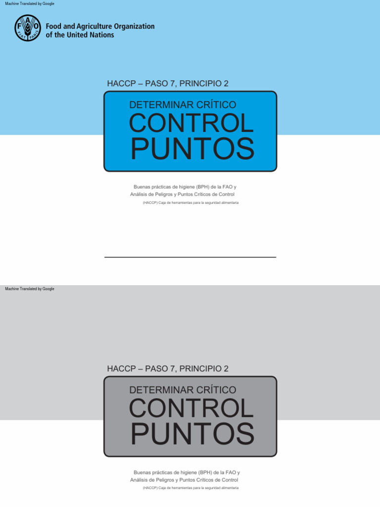 HACCP- Fase 7 - principio 2 determinación de los PCC (1) | PDF | Análisis de Riesgo y Puntos ...